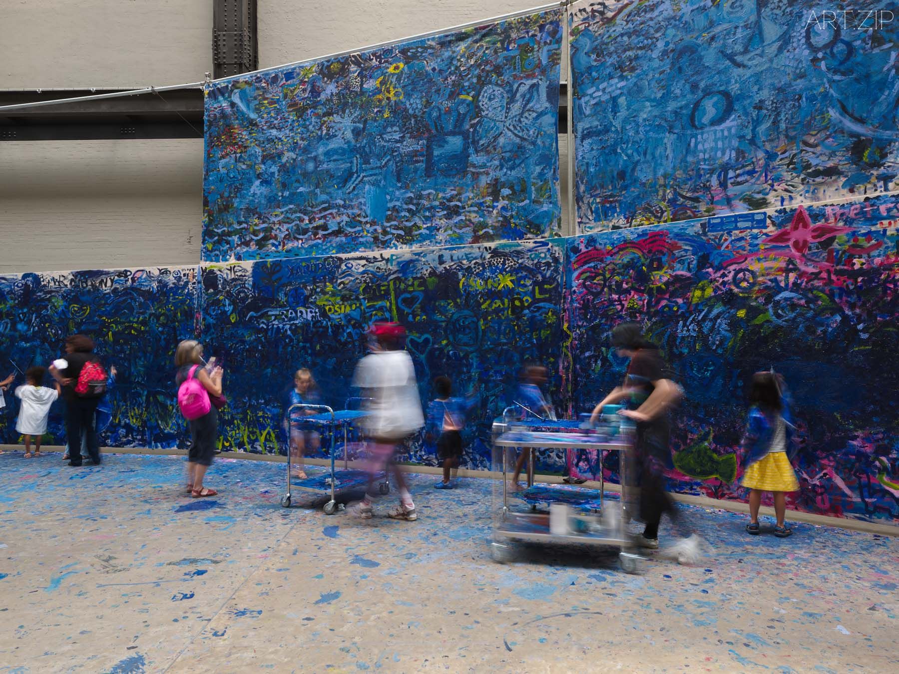 Oscar Murillo: The Flooded Garden (Waves, folds, and surges)奧斯卡·穆里略 ...